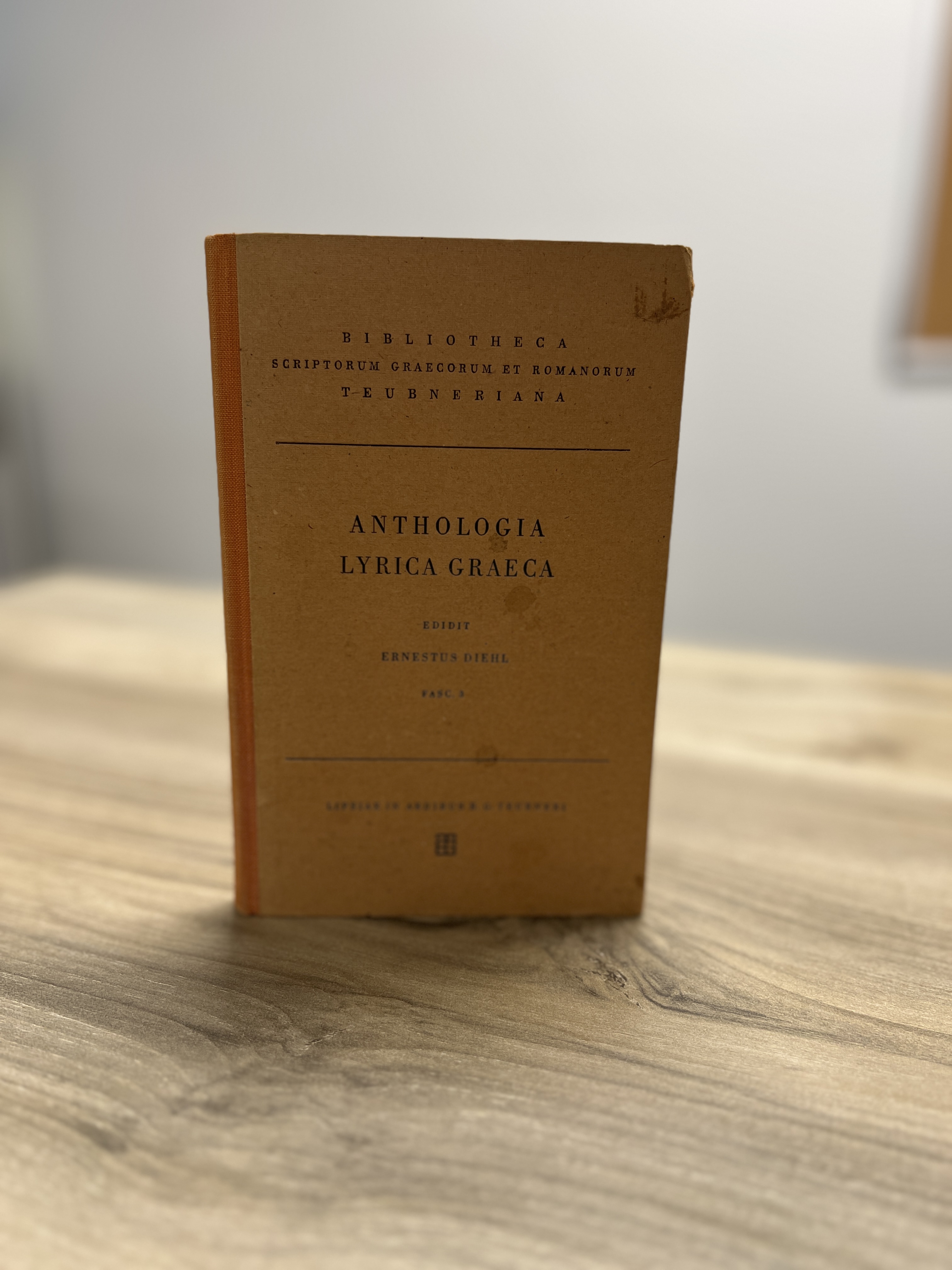 Anthologia Lyrica Graeca Fasc. 1